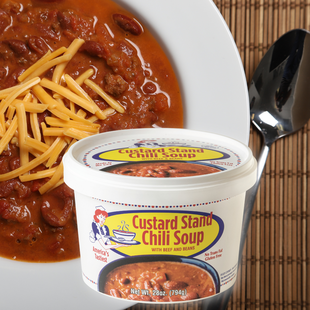 Walmart, Meijer add Custard Stand Chili Soup with Beef - Custard Stand Chili
